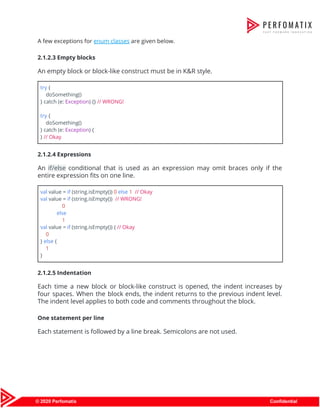 Perfomatix - Android Coding Standards | PDF