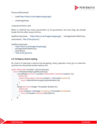 Perfomatix - Android Coding Standards | PDF
