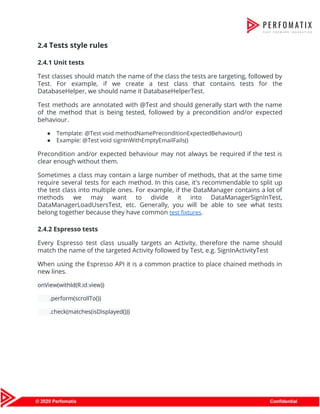 Perfomatix - Android Coding Standards | PDF