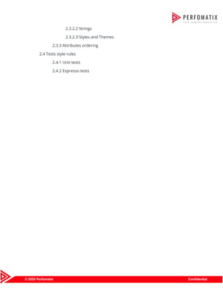 Perfomatix - Android Coding Standards | PDF