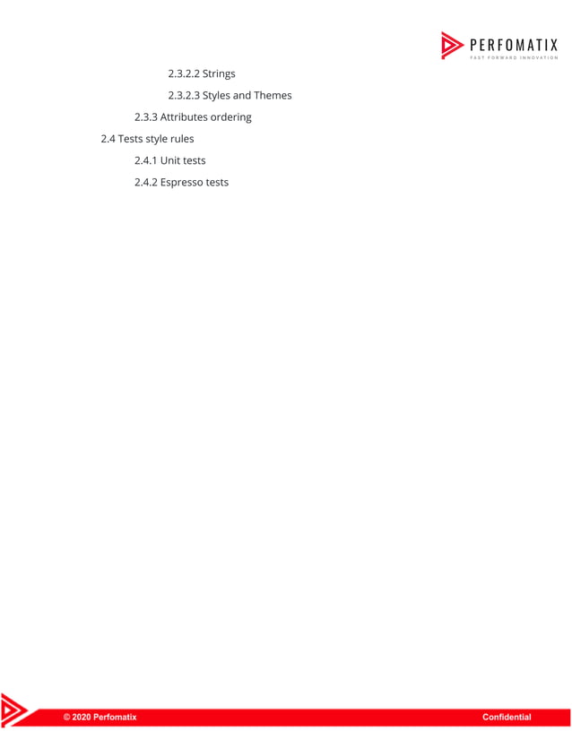 Perfomatix - Android Coding Standards | PDF