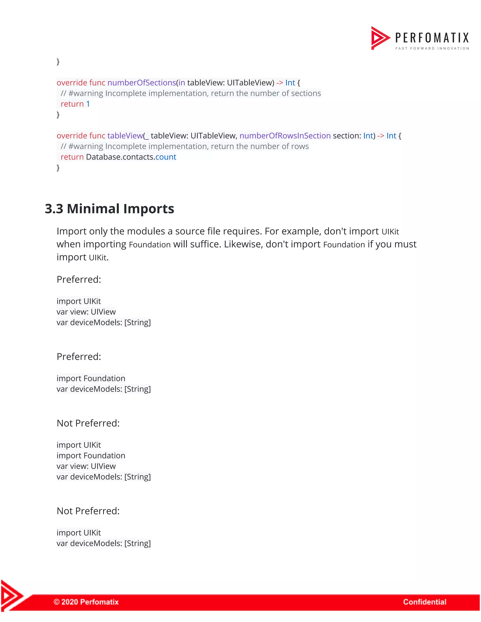 Perfomatix Ios Swift Coding Standards Pdf