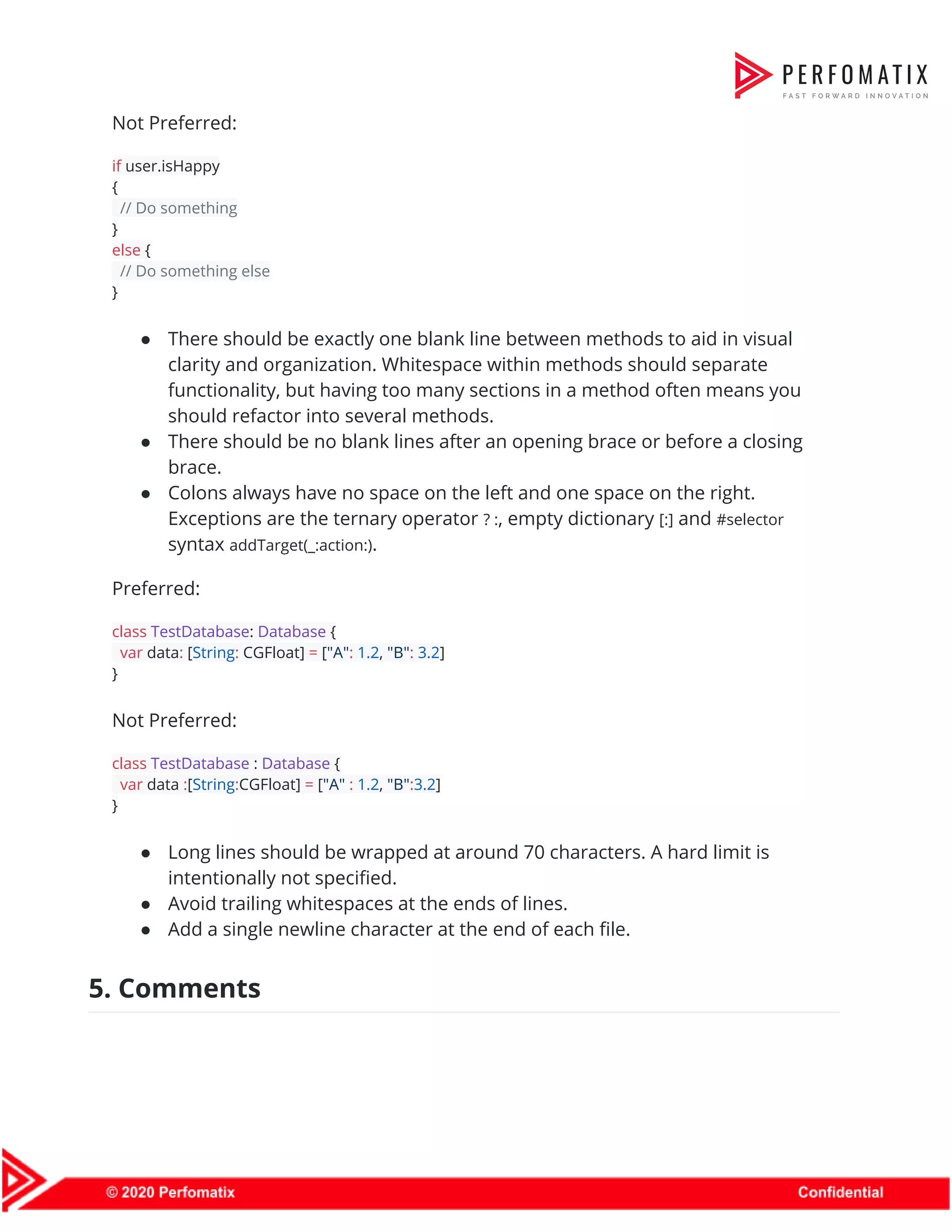 Perfomatix Ios Swift Coding Standards Pdf