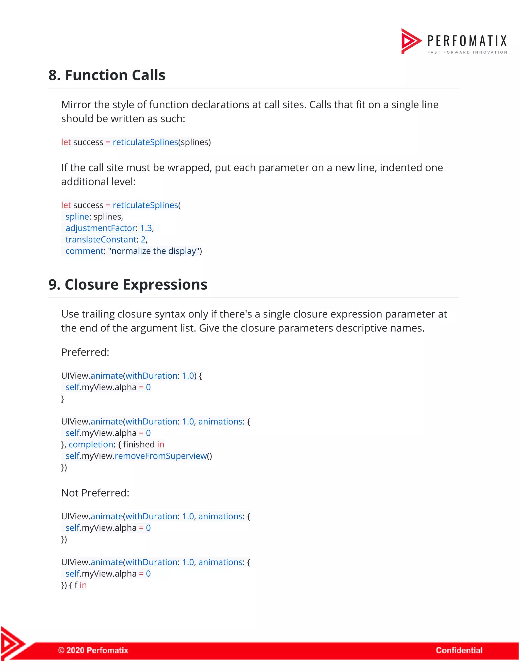 Perfomatix Ios Swift Coding Standards Pdf