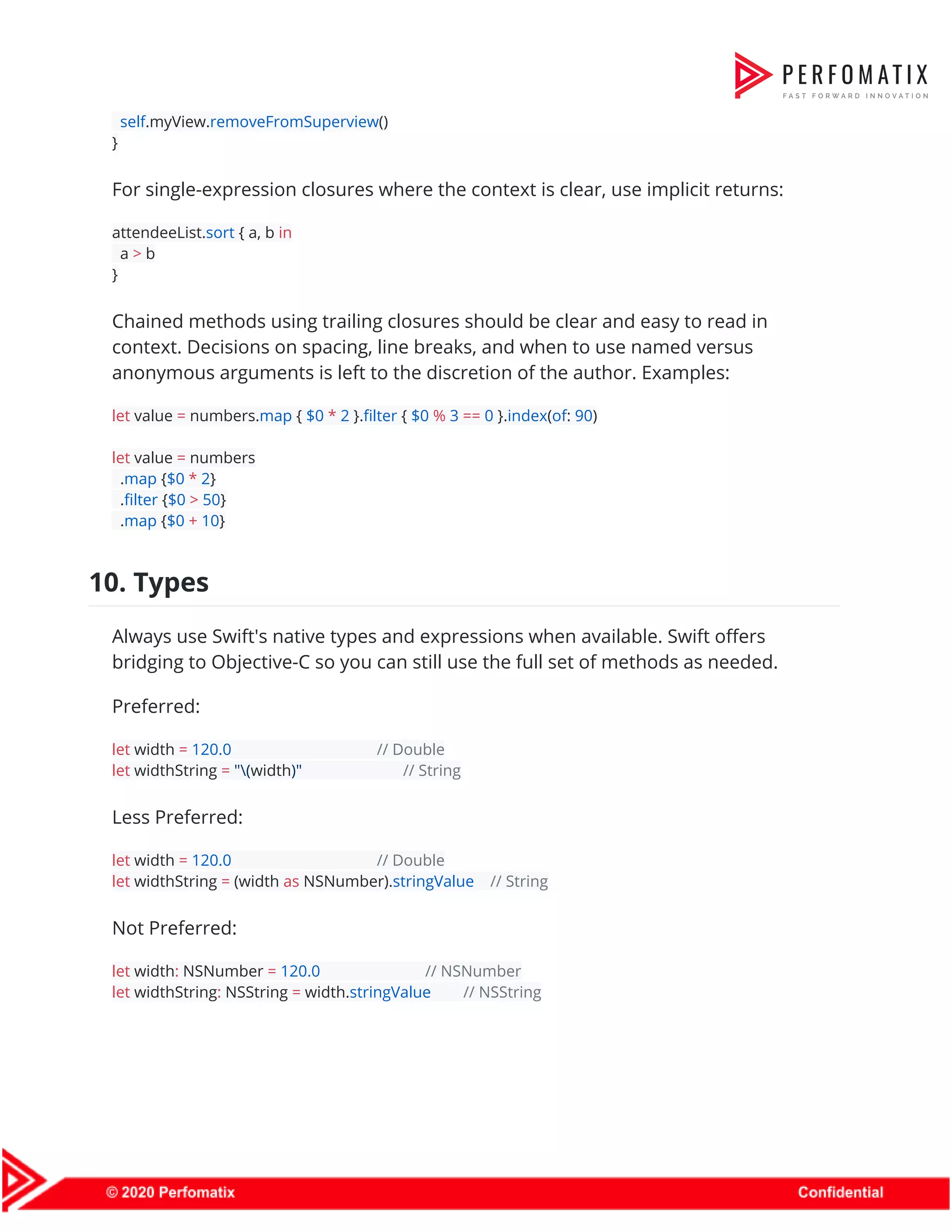 Perfomatix Ios Swift Coding Standards Pdf