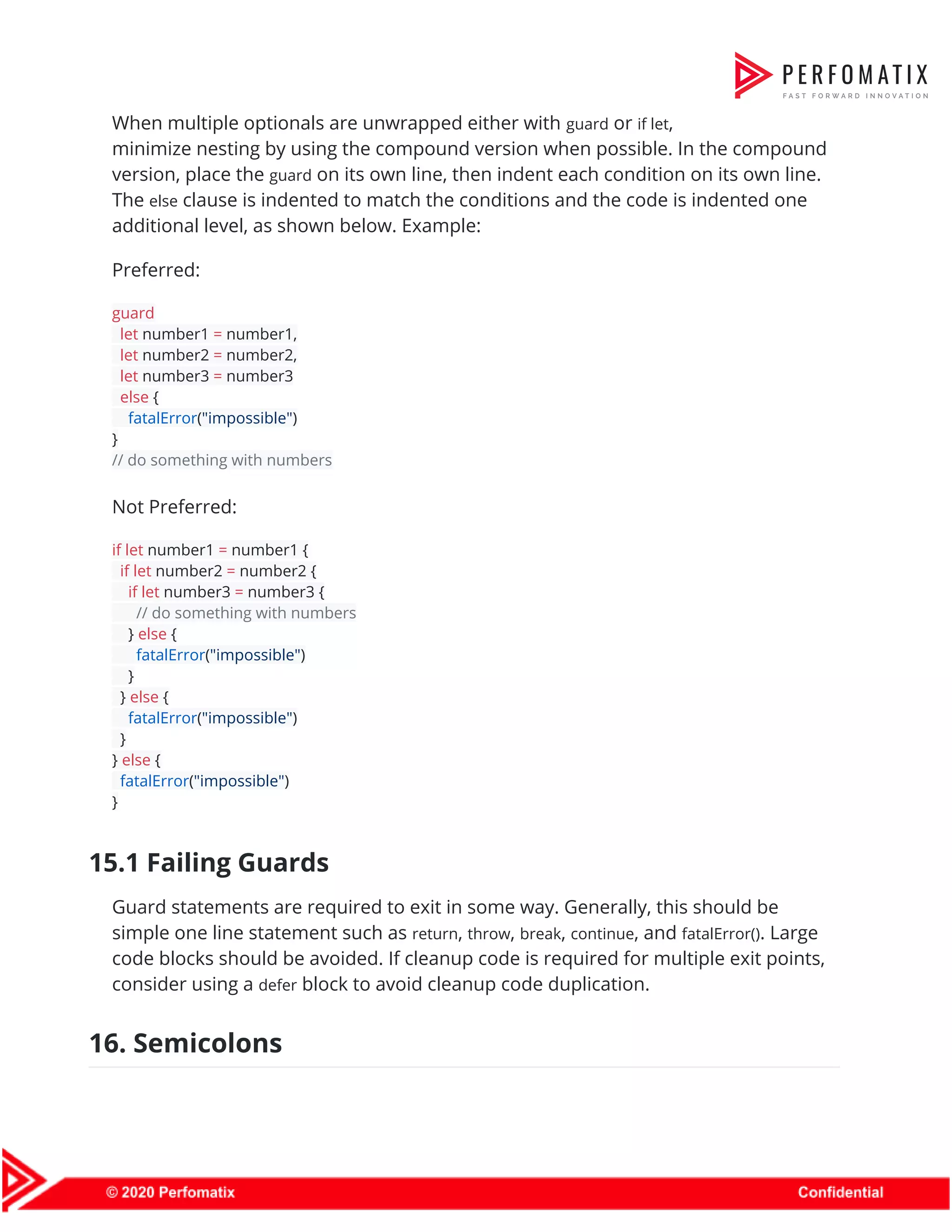 Perfomatix Ios Swift Coding Standards Pdf