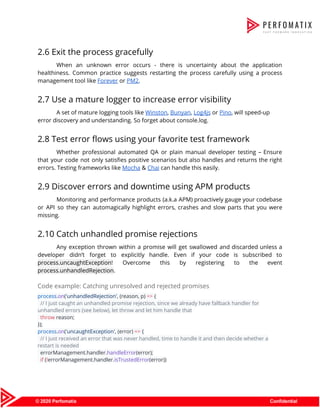 Perfomatix - NodeJS Coding Standards | PDF