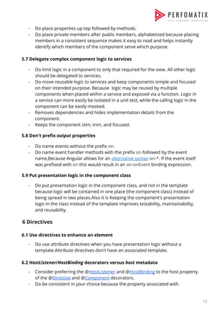 Angular Best Practices - Perfomatix | PDF
