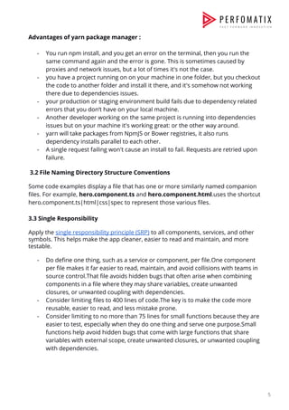 Angular Best Practices - Perfomatix | PDF