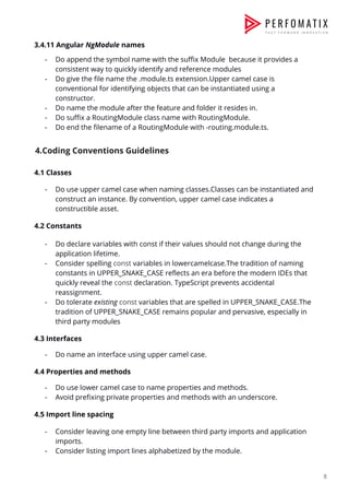 Angular Best Practices - Perfomatix | PDF