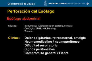 Perforación esofago | PPT
