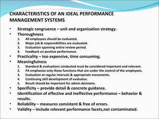Perforamance management as per VTU Syllabus | PPT