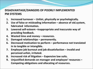 Perforamance management as per VTU Syllabus | PPT