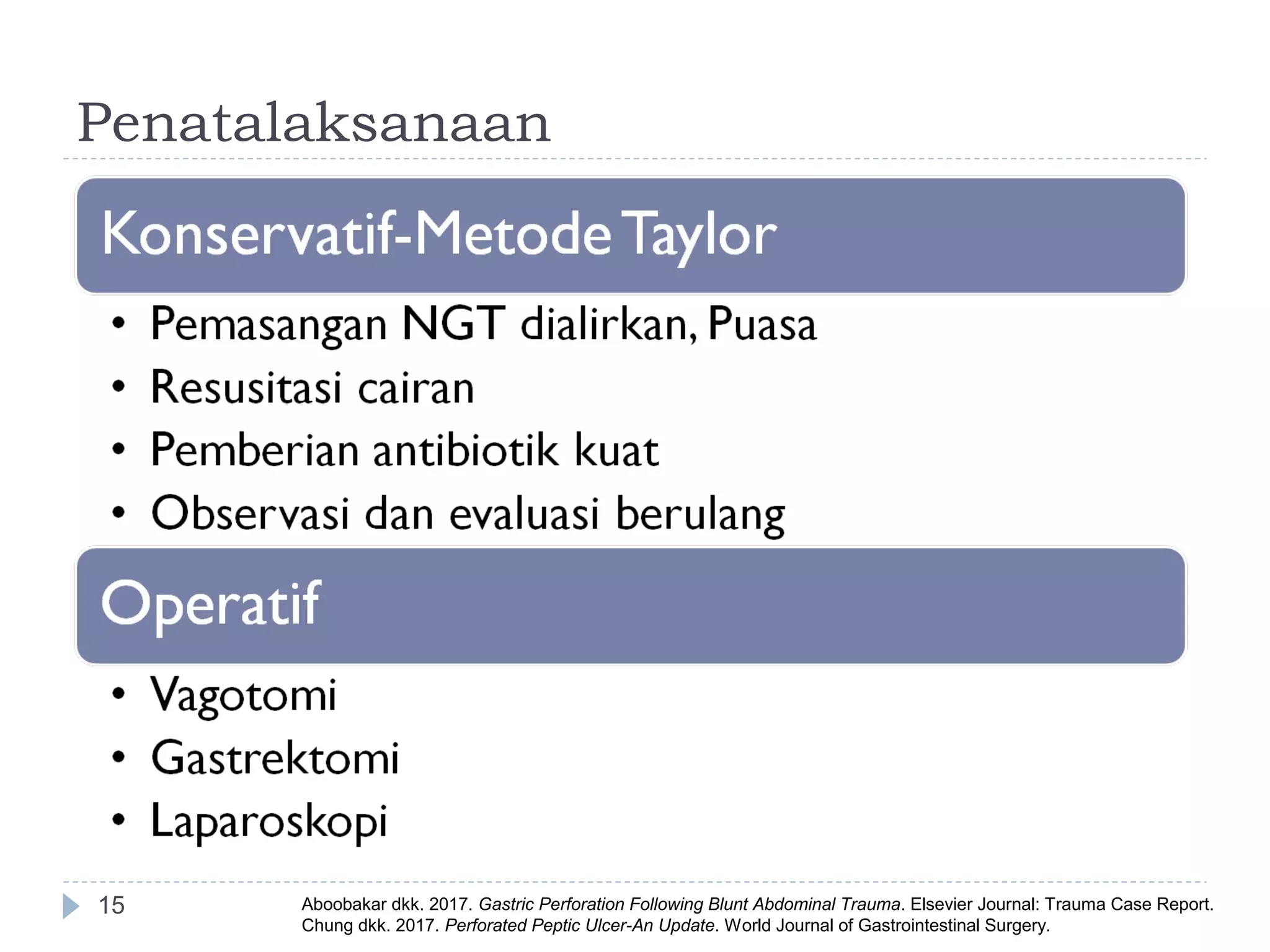 Perforasi gaster | PPT
