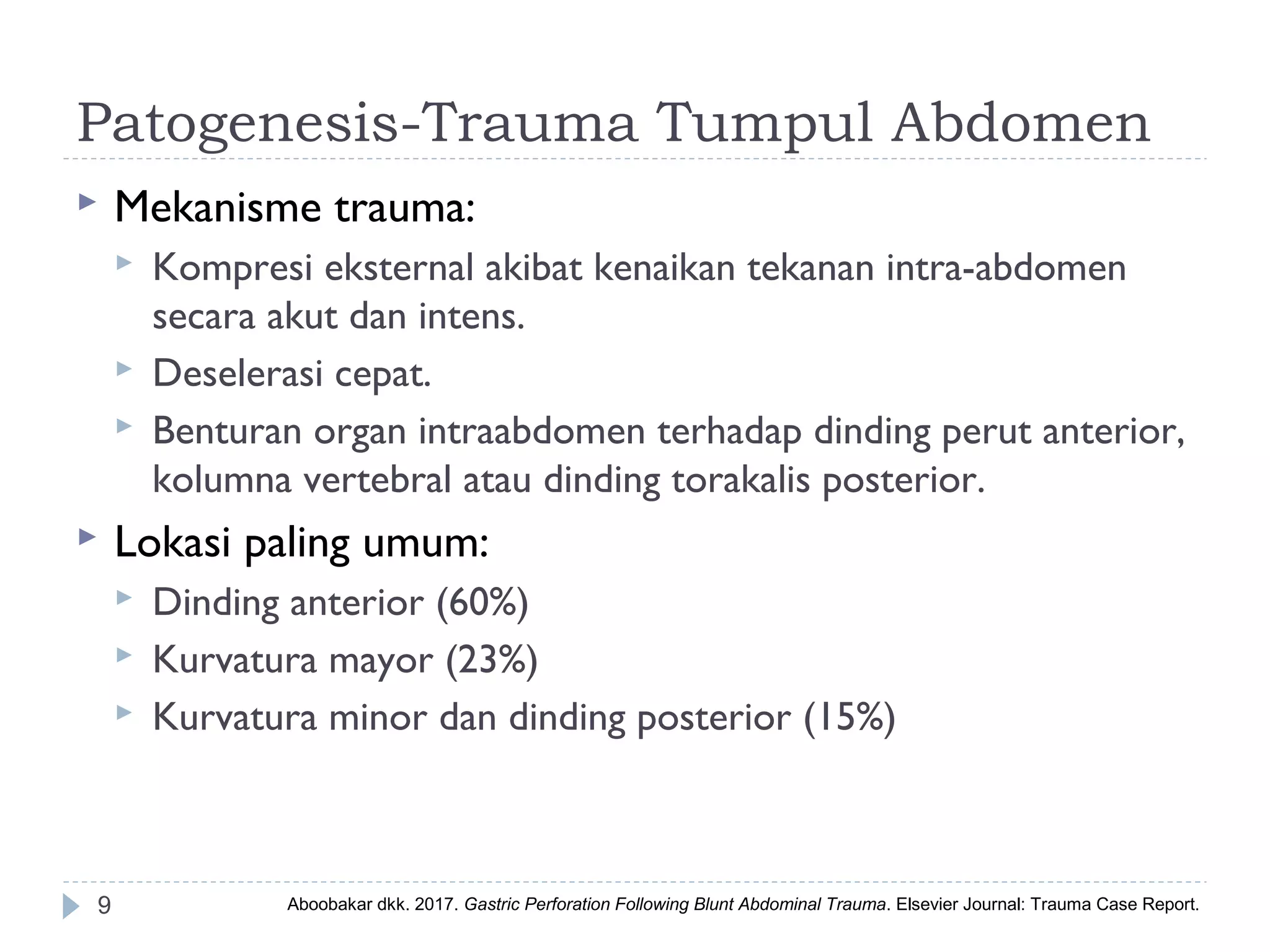 Perforasi gaster | PPT