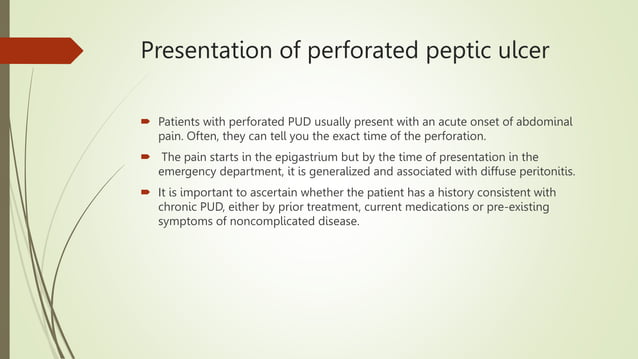 Perforated Peptic Ulcer.pptxuyfufhgdssgshdh | PPTX | Digestive ...