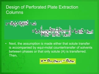 Perforated plate column - LLE Equipment | PPTX