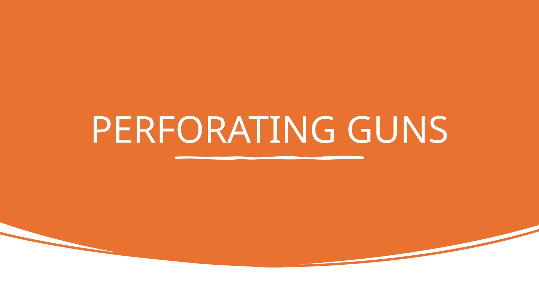 PERFORATING GUN and drilling technique and types of gun | PPT