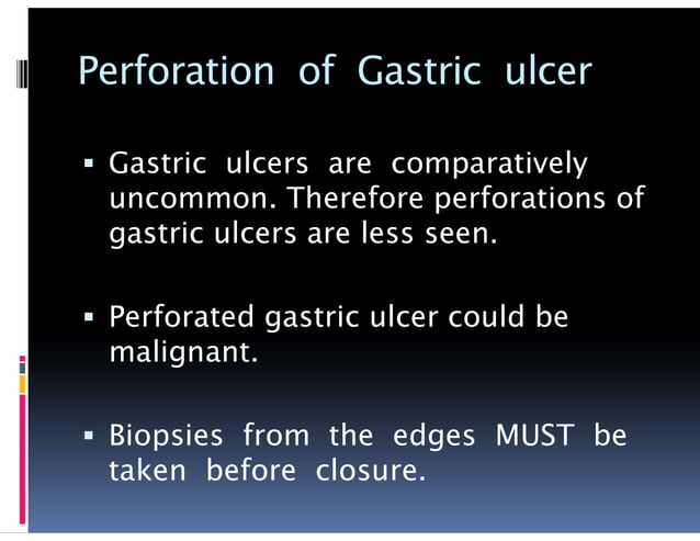 Perforation of Peptic Ulcer - Surgical Approach | PDF | Digestive ...