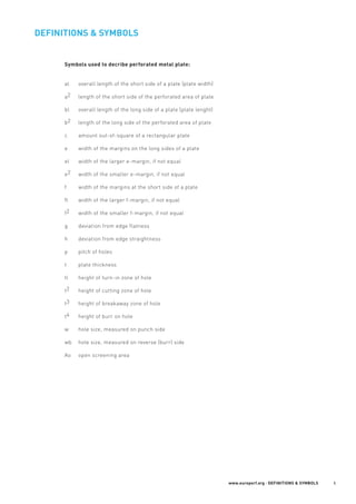 Perforation Definitions & Symbols | PDF