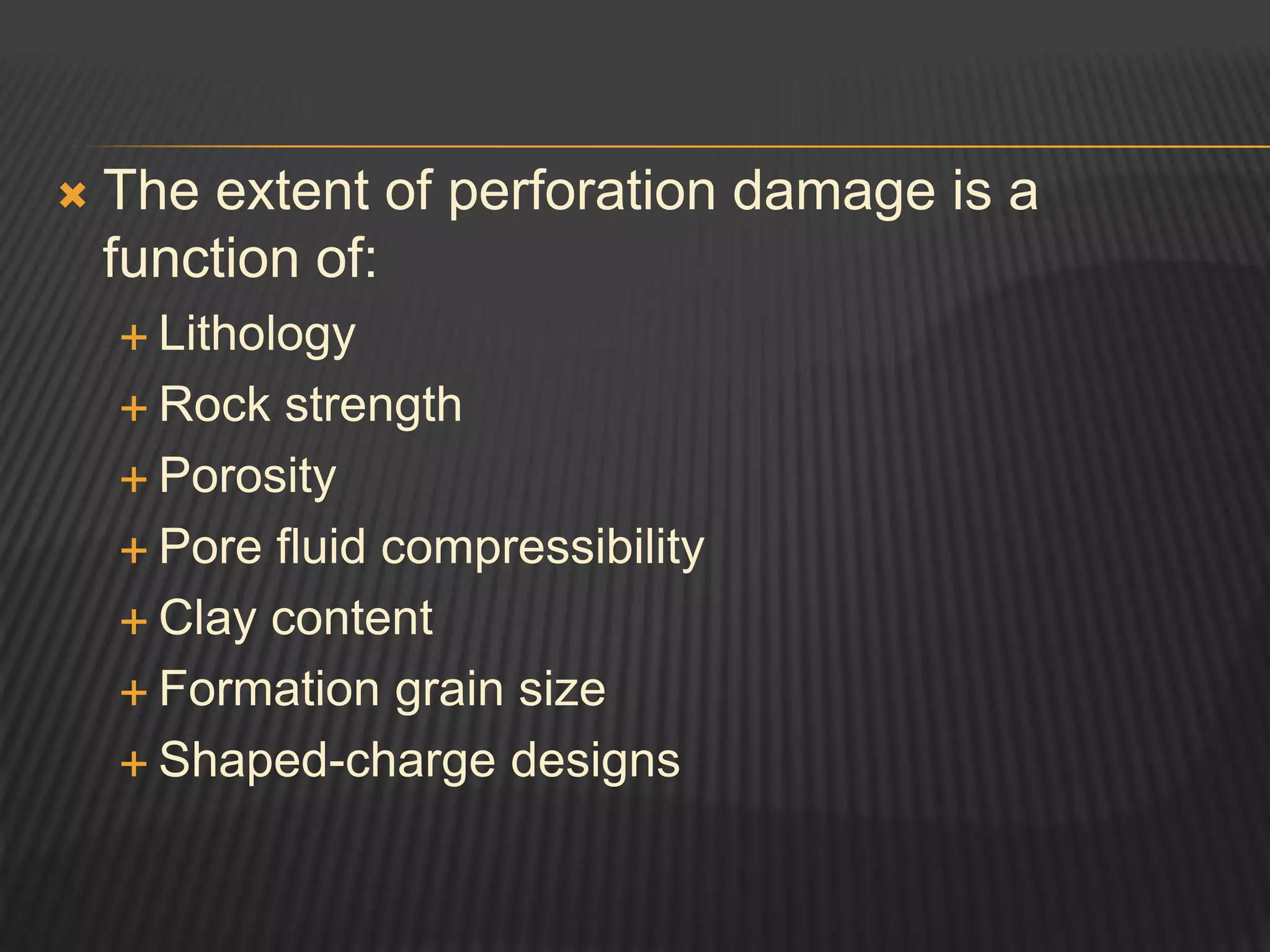 Petroleum Production Engineering - Perforation | PPTX