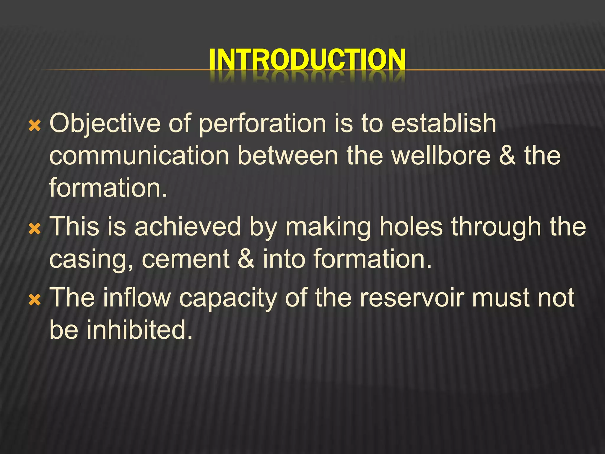 Petroleum Production Engineering - Perforation | PPTX