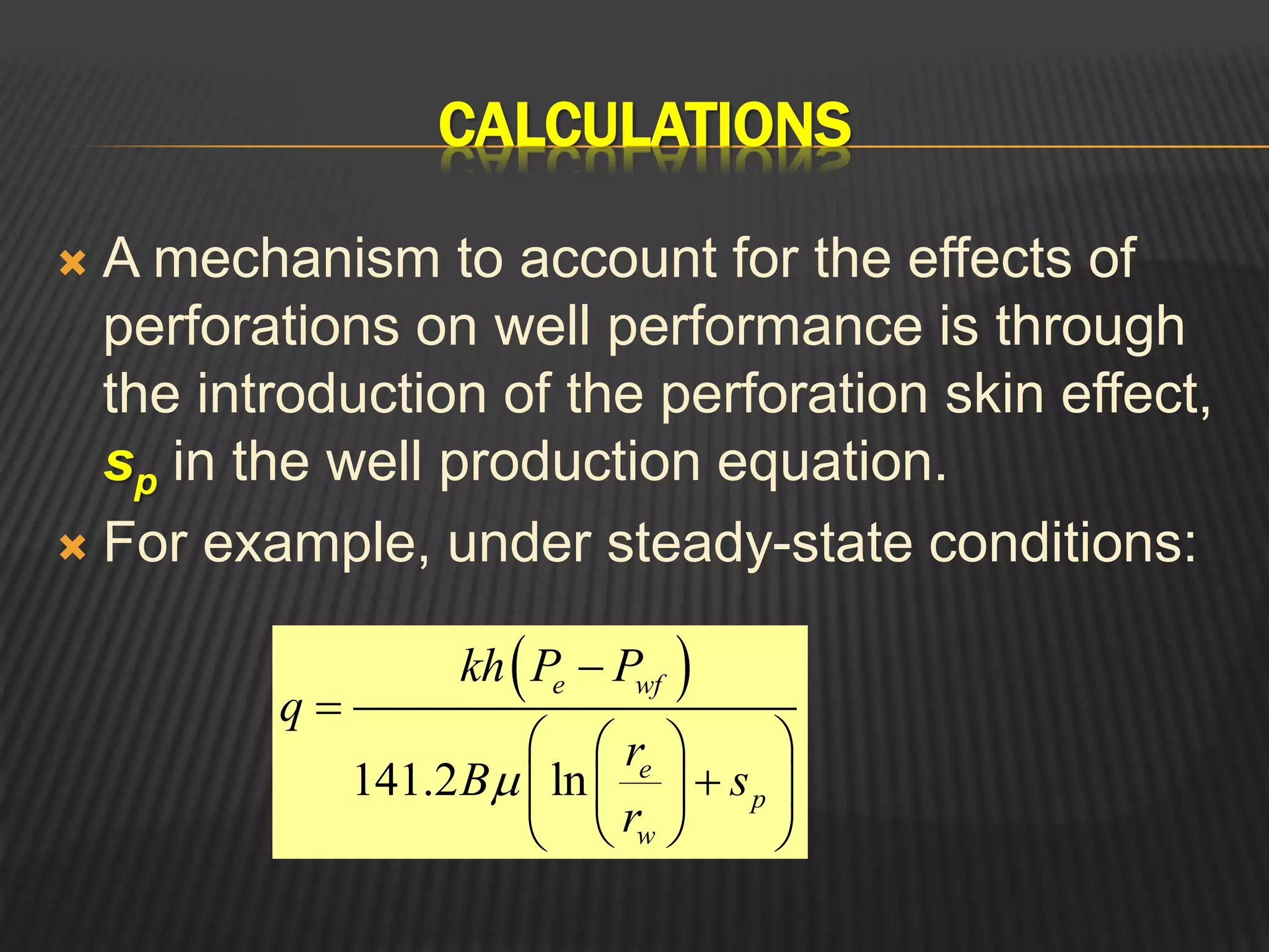 Petroleum Production Engineering - Perforation | PPTX