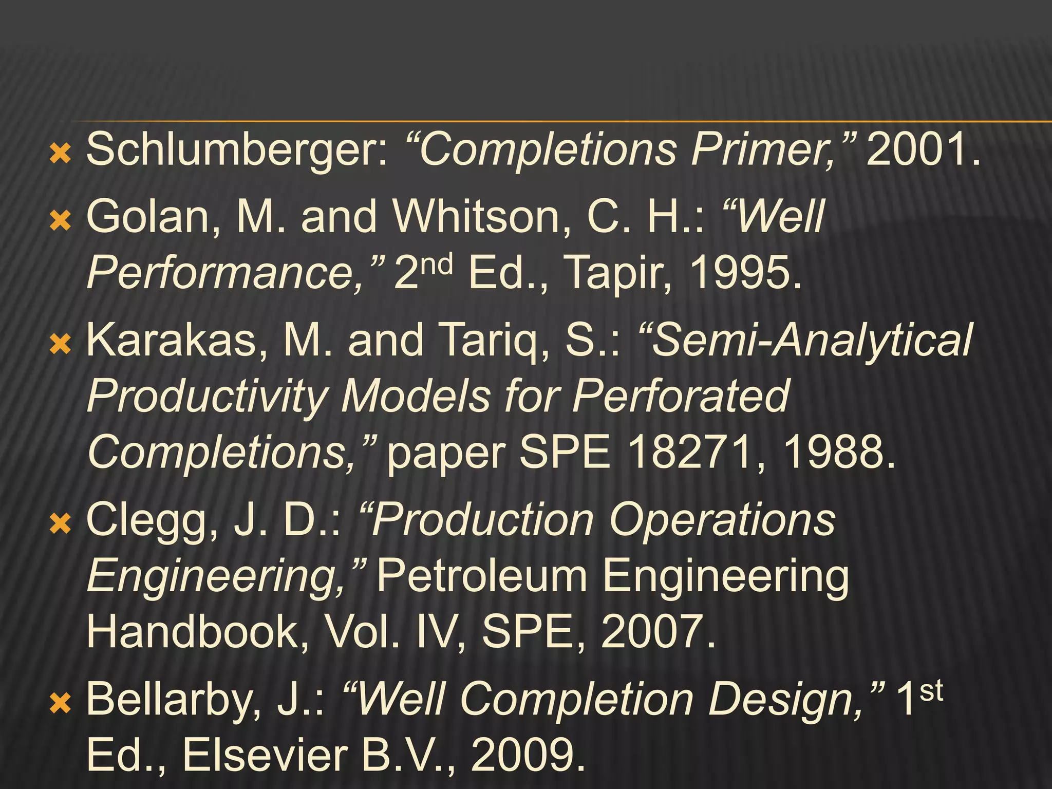 Petroleum Production Engineering - Perforation | PPTX