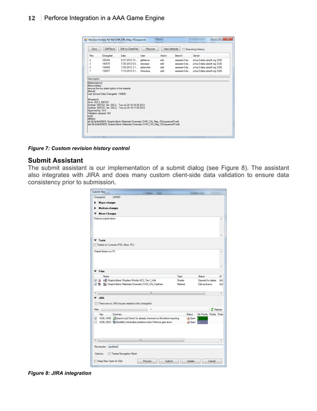 [Ubisoft] Perforce Integration in a AAA Game Engine | PDF