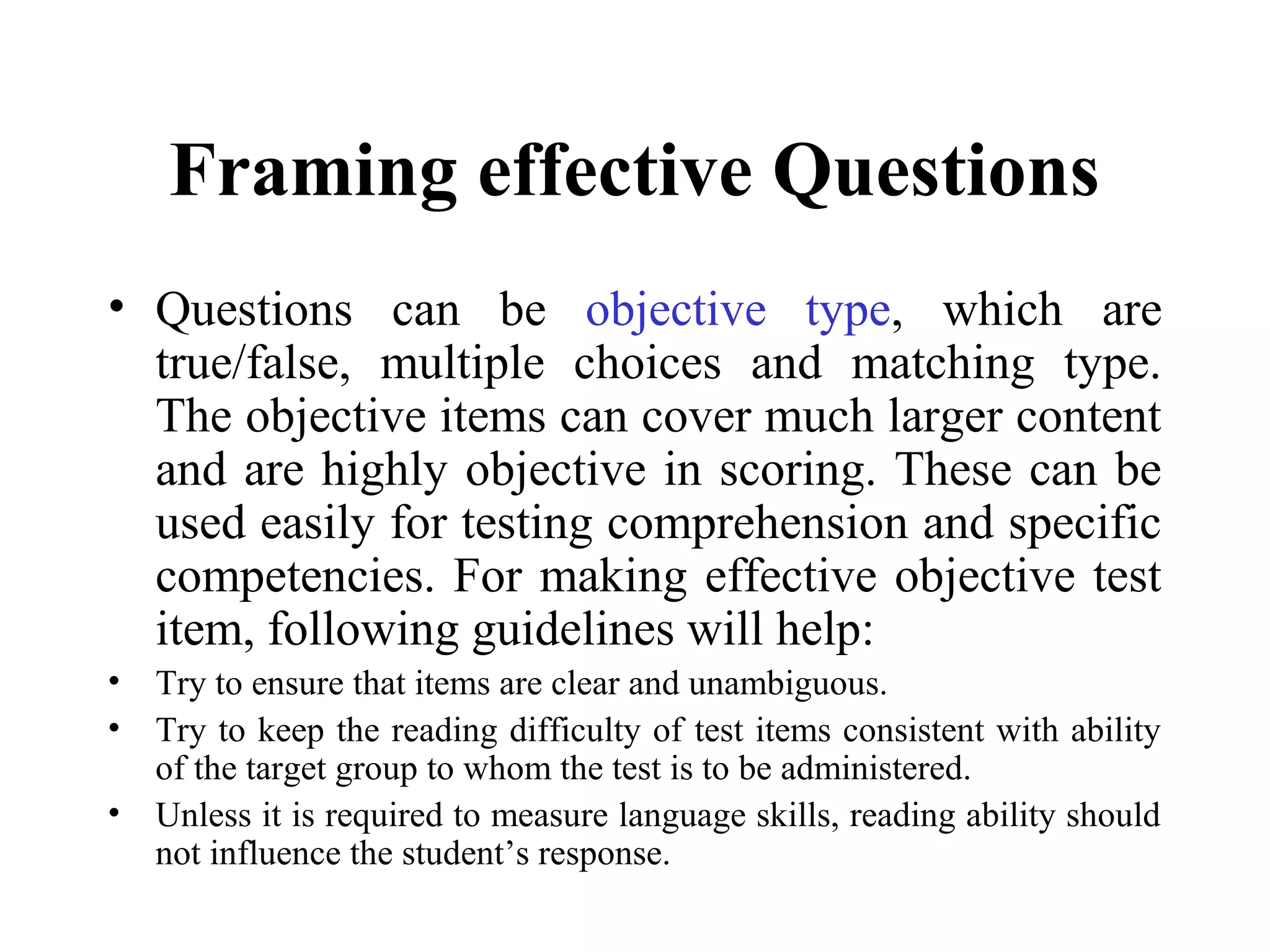 Question Paper Setting | PPT