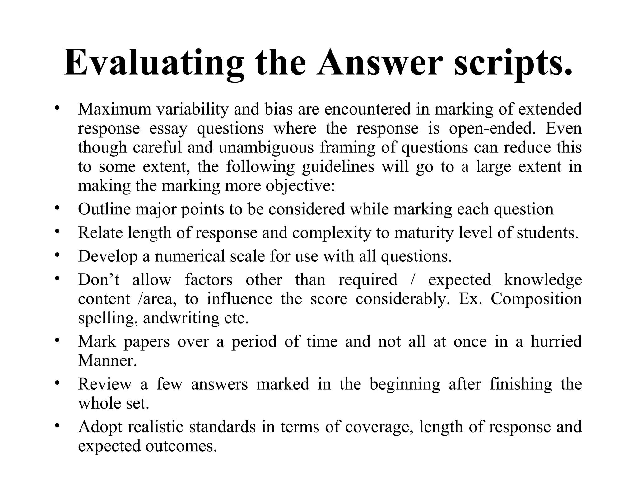 Question Paper Setting | PPT