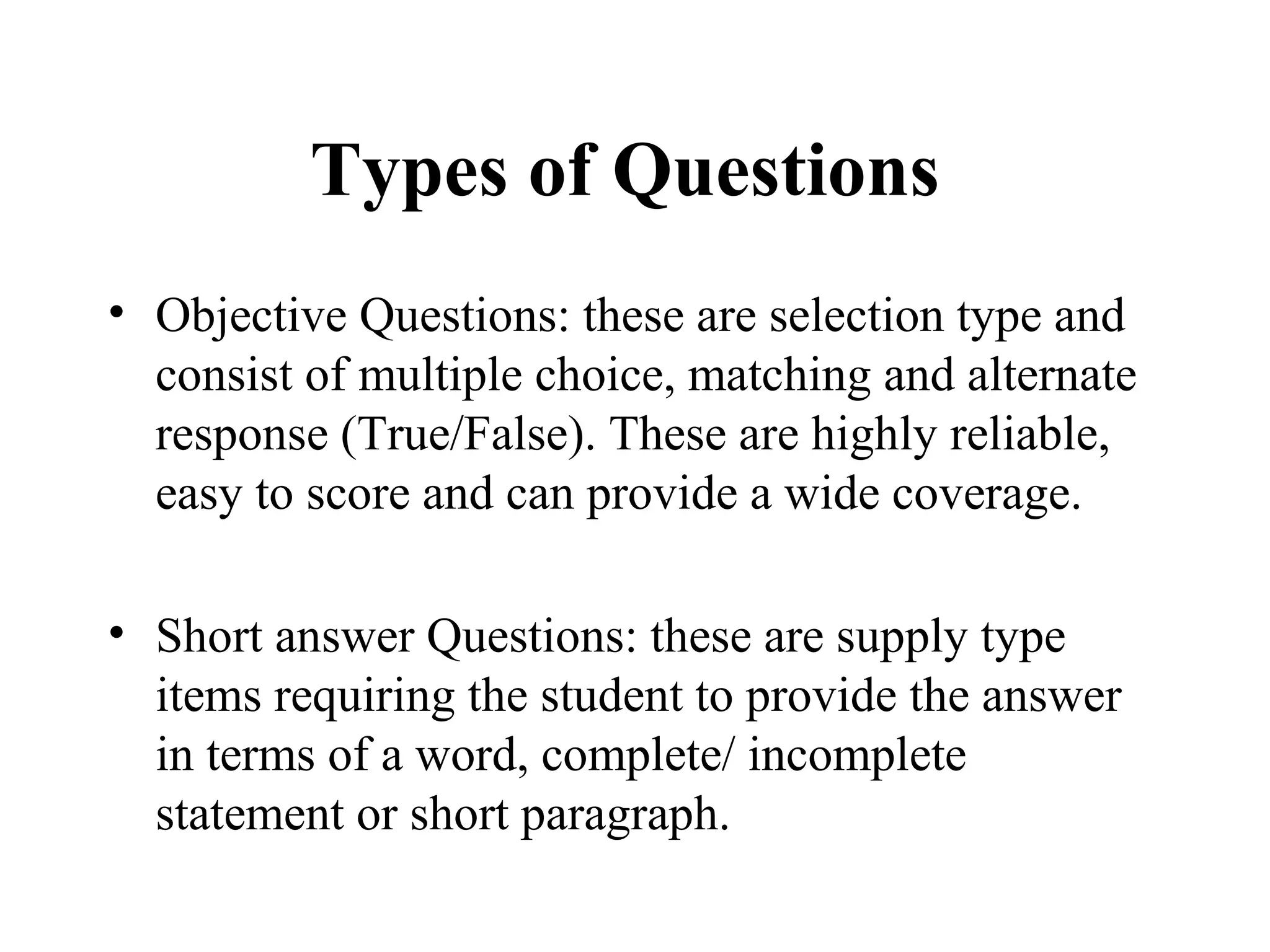 Question Paper Setting | PPT