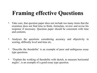 Question Paper Setting | PPT