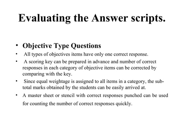 Question Paper Setting | PPT