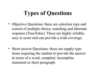 Question Paper Setting | PPT