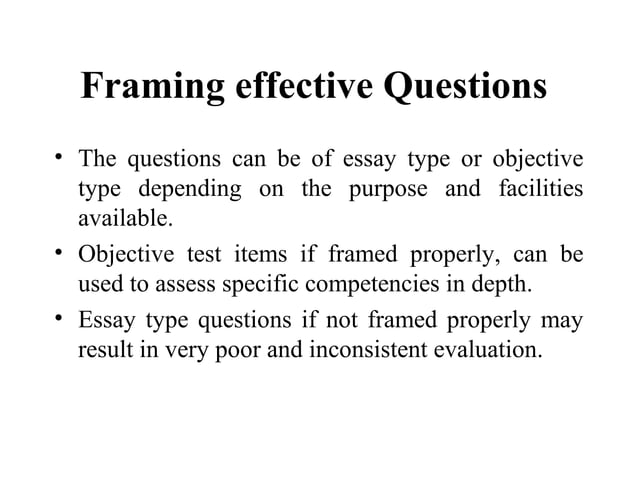 Question Paper Setting | PPT