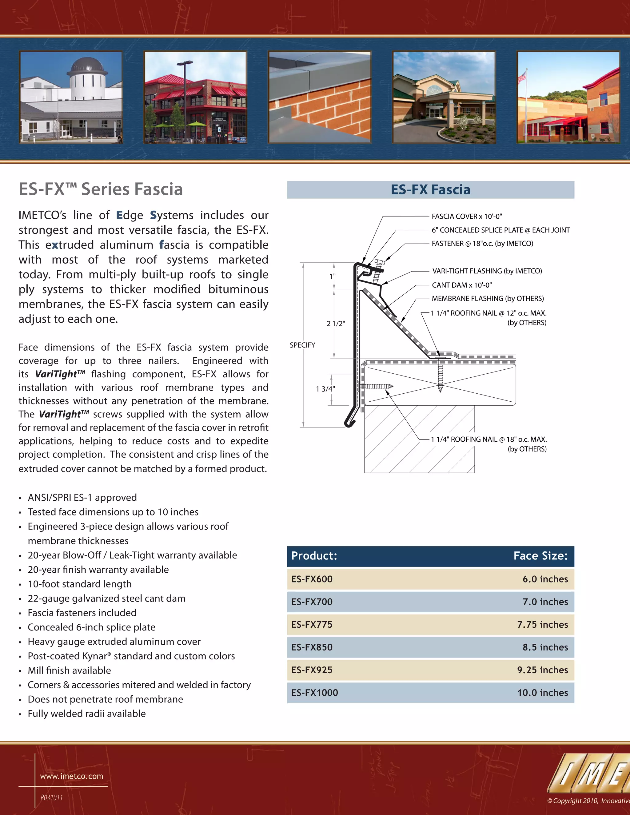 Performa edge metal_fascia_and_coping_from_imetco-brochure | PDF