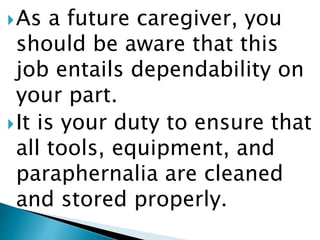 Perform After Care Activities for Tools,.pptx