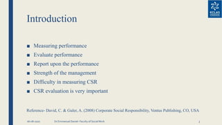 CSR Performance | PPTX