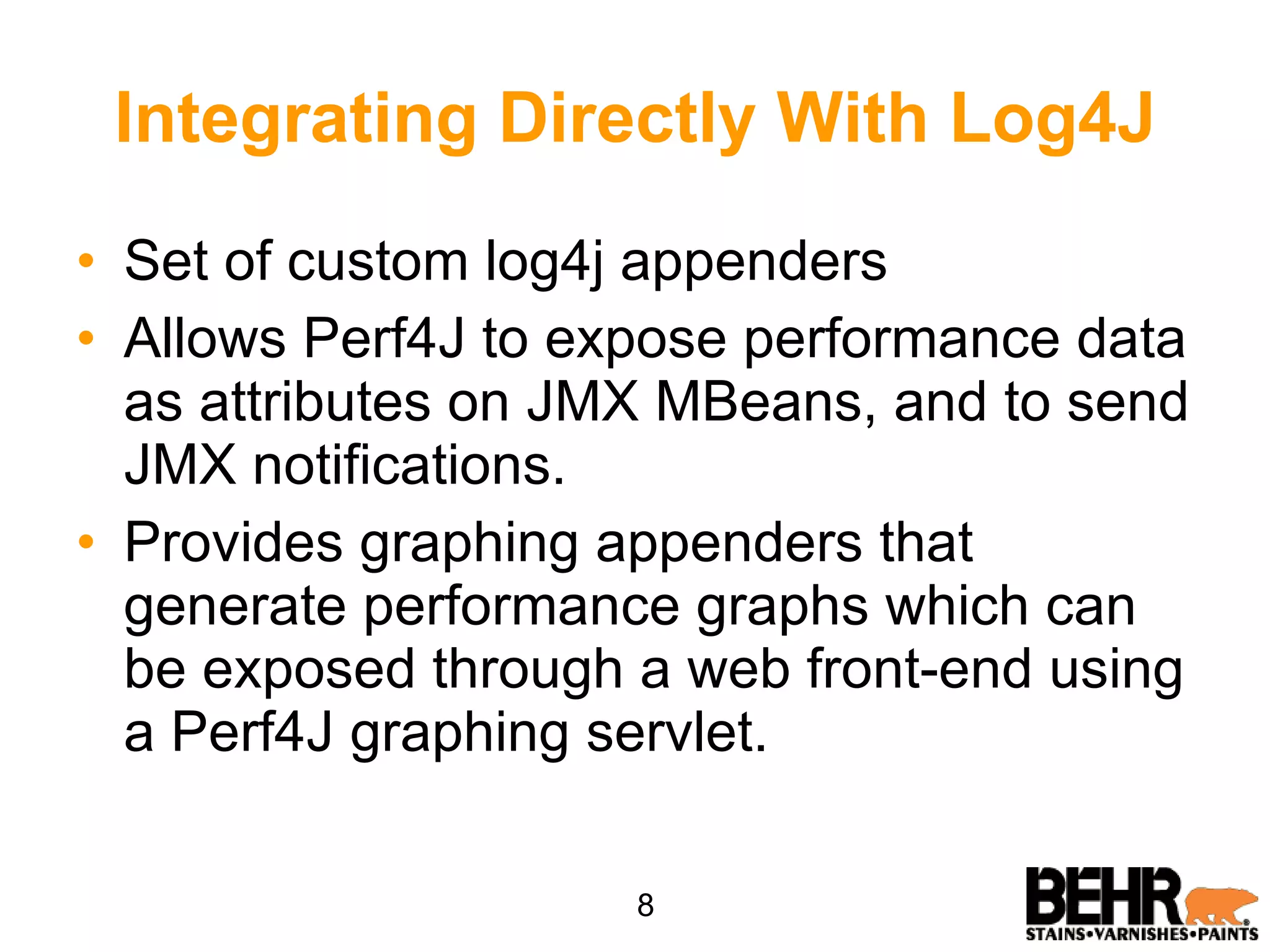 Performance Analysis and Monitoring with Perf4j | PPT
