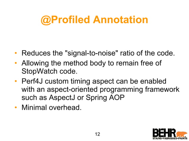 Performance Analysis And Monitoring With Perf4j Ppt