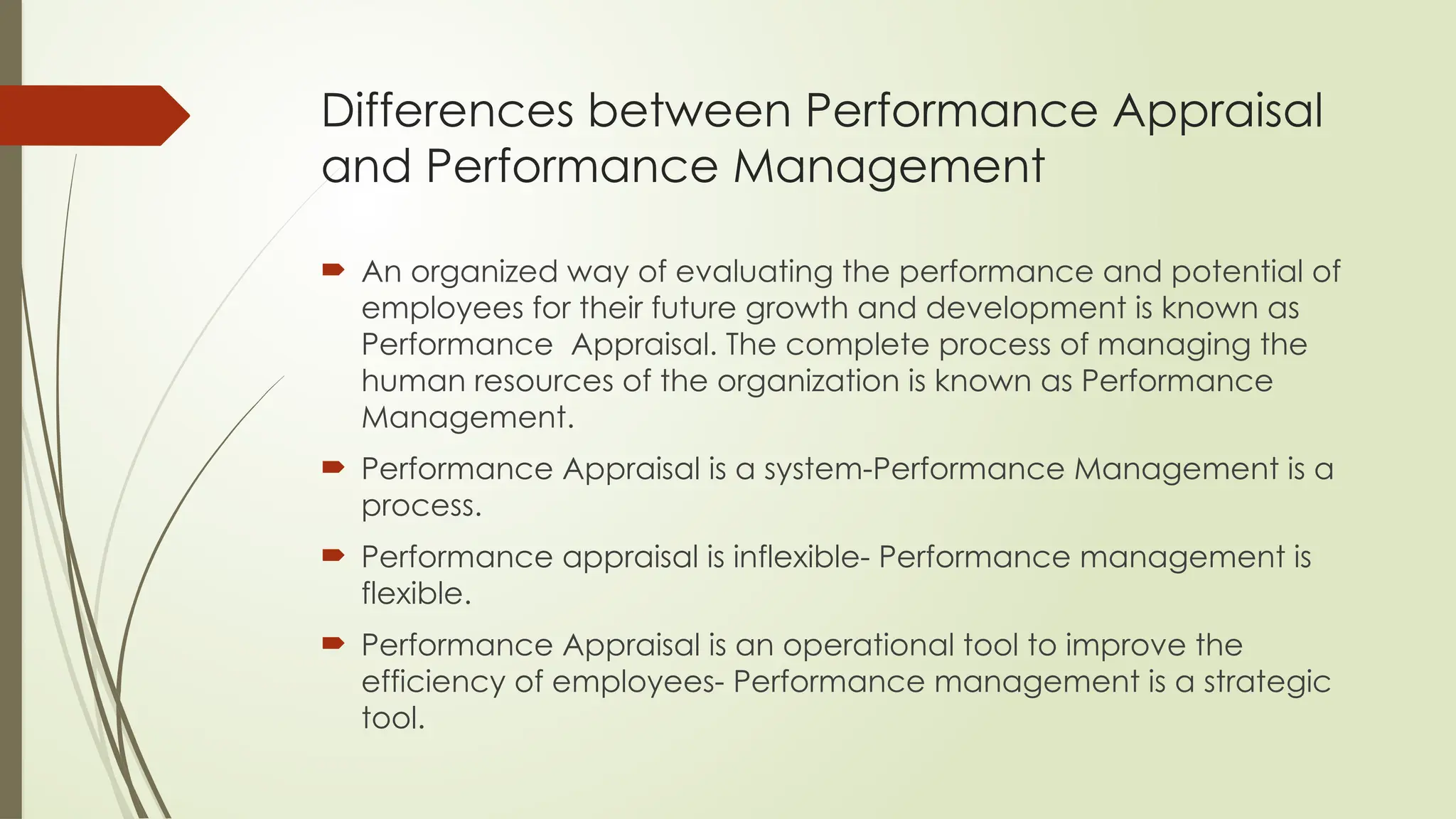 Performance Appraisal - Differences between performances | PPTX