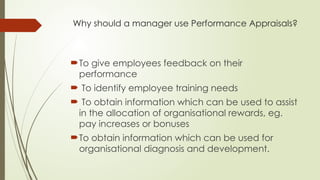Performance Appraisal - Differences between performances | PPTX