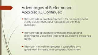 Performance Appraisal - Differences between performances | PPTX