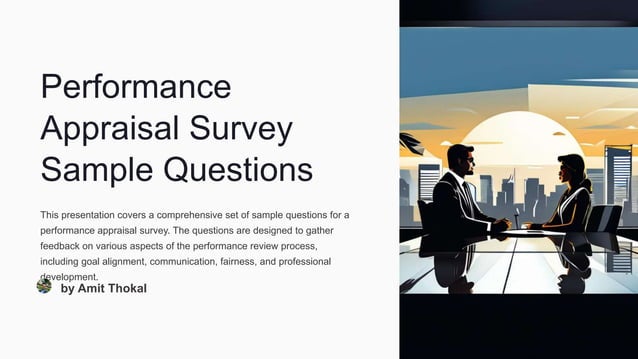 Performance Appraisal Survey Sample Questions | PPT