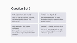 Performance Appraisal Survey Sample Questions | PPTX