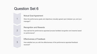 Performance Appraisal Survey Sample Questions | PPTX