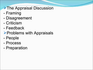 Performance appraisal final copy | PPT