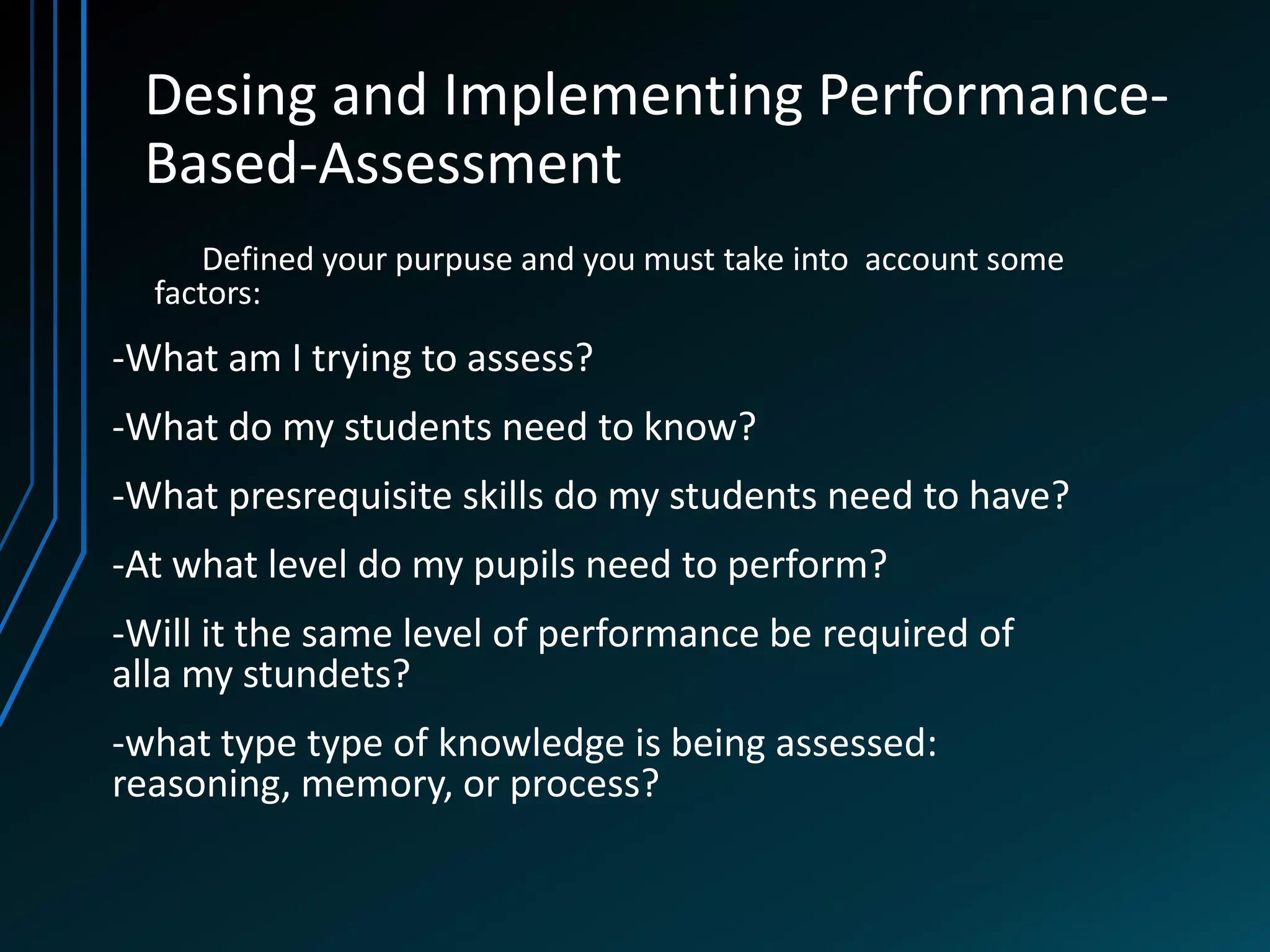 Performance based-assessment | PPT