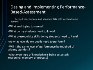Performance based-assessment | PPT